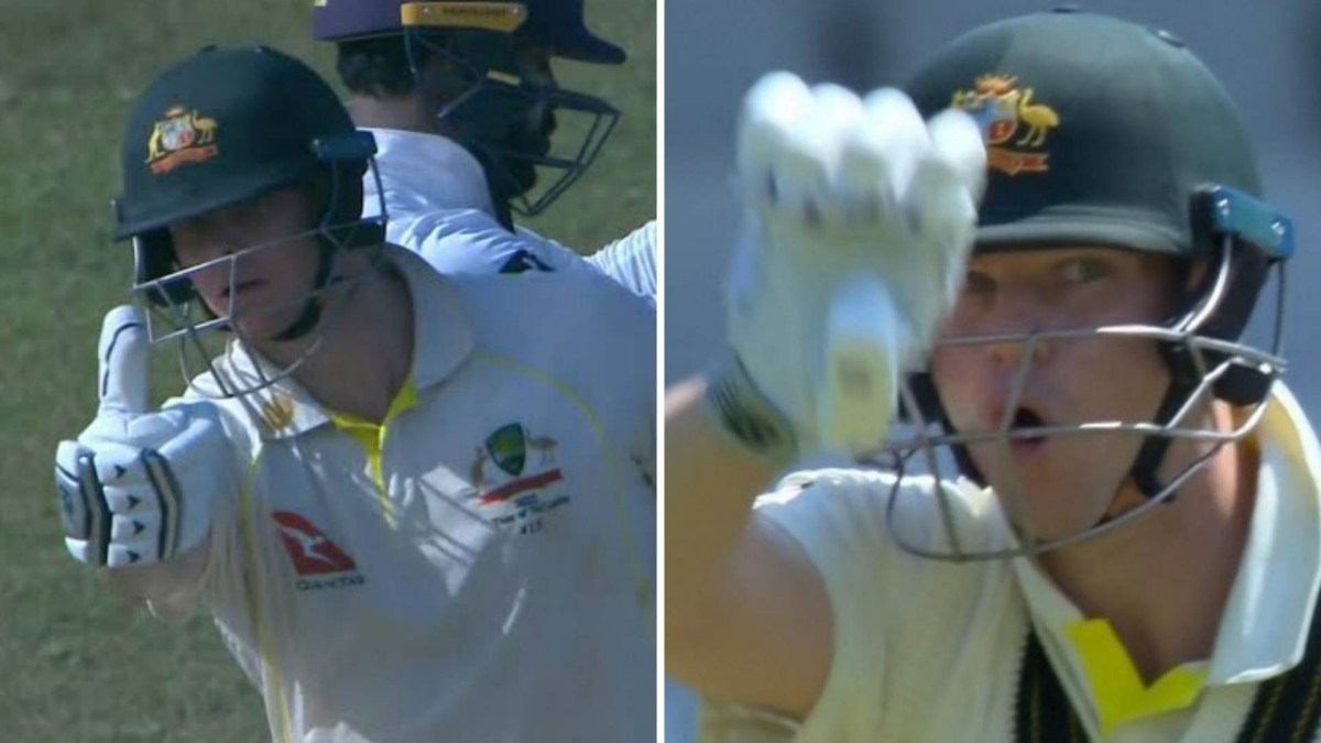 கவனத்தை திசைதிருப்பிய ஸ்மித்.. சைக்கிள் கேப்பில் டிராவிஸ் ஹெட் அரைசதம் ...